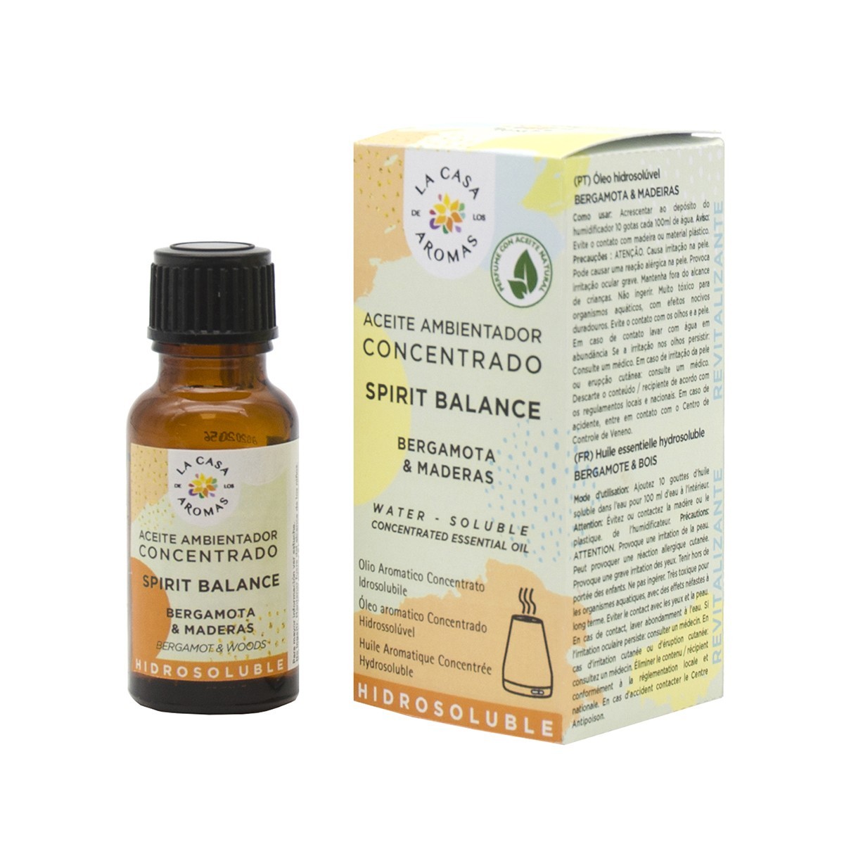 Aceite aromático Concentrado 15 ml Spirit Balance | Hansel Home