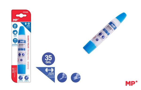 Pegamento escolar extra fuerte dos puntas 35ml | Hansel Home