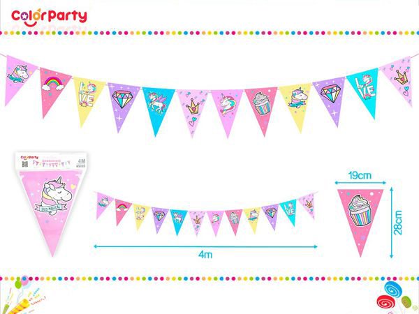 Banderines 19x28cm 4m 12pcs | Hansel Home