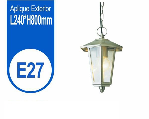 Lampara colgante blanco exterior - BT1028H 240x800mm | Hansel Home