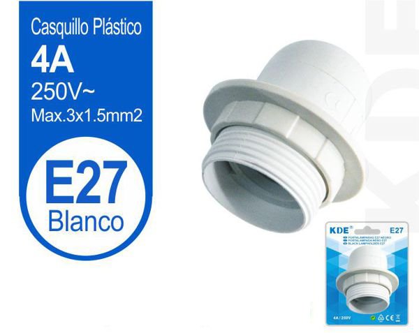 Portalampara E27 Blanco Arandela | Hansel Home